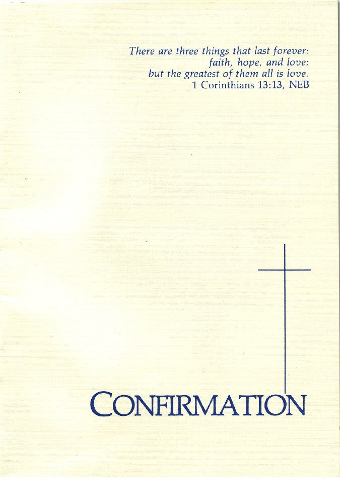 Covenant Confirmation Certificate – Covenant Bookstore